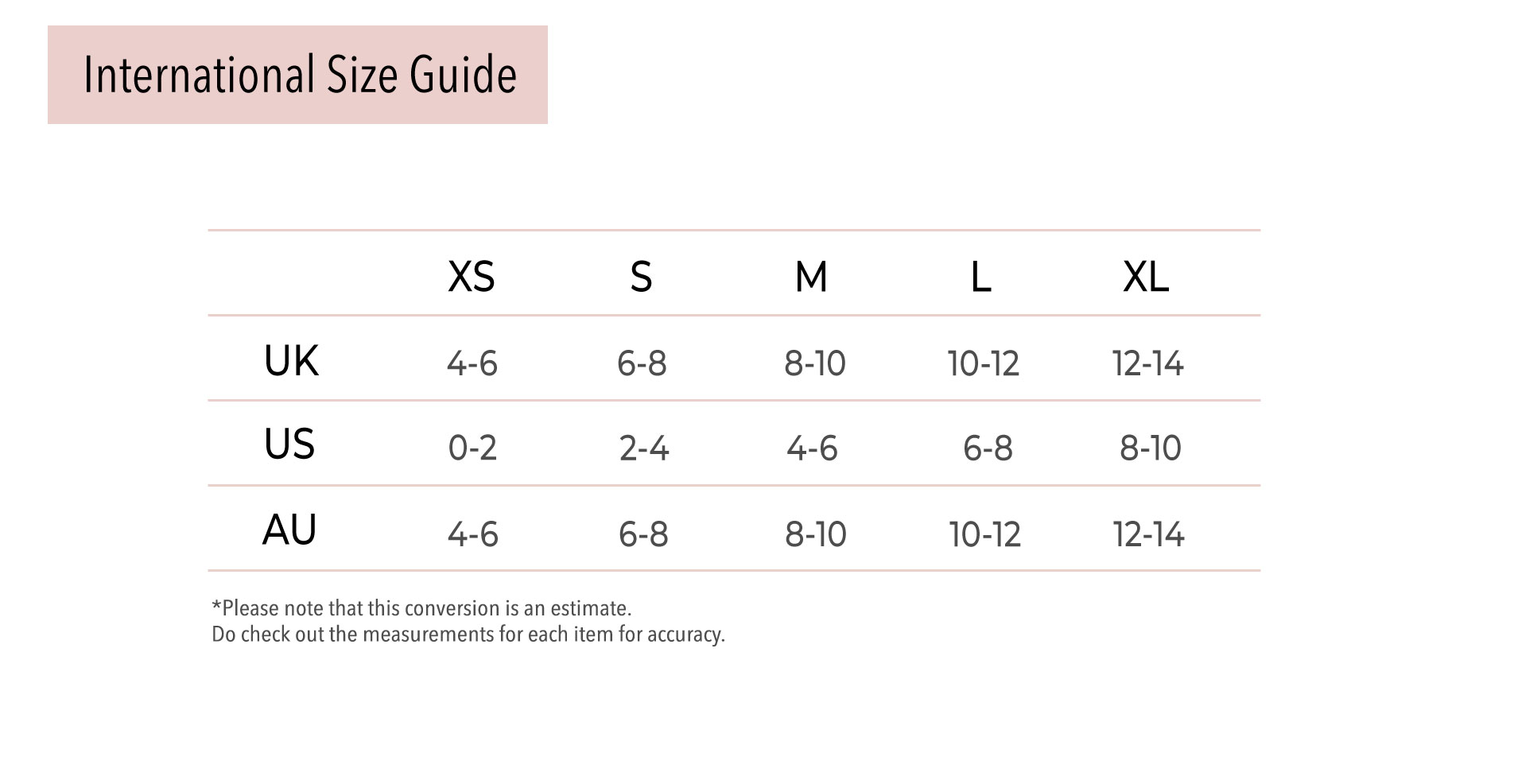 Size Guide | Dear Lyla
