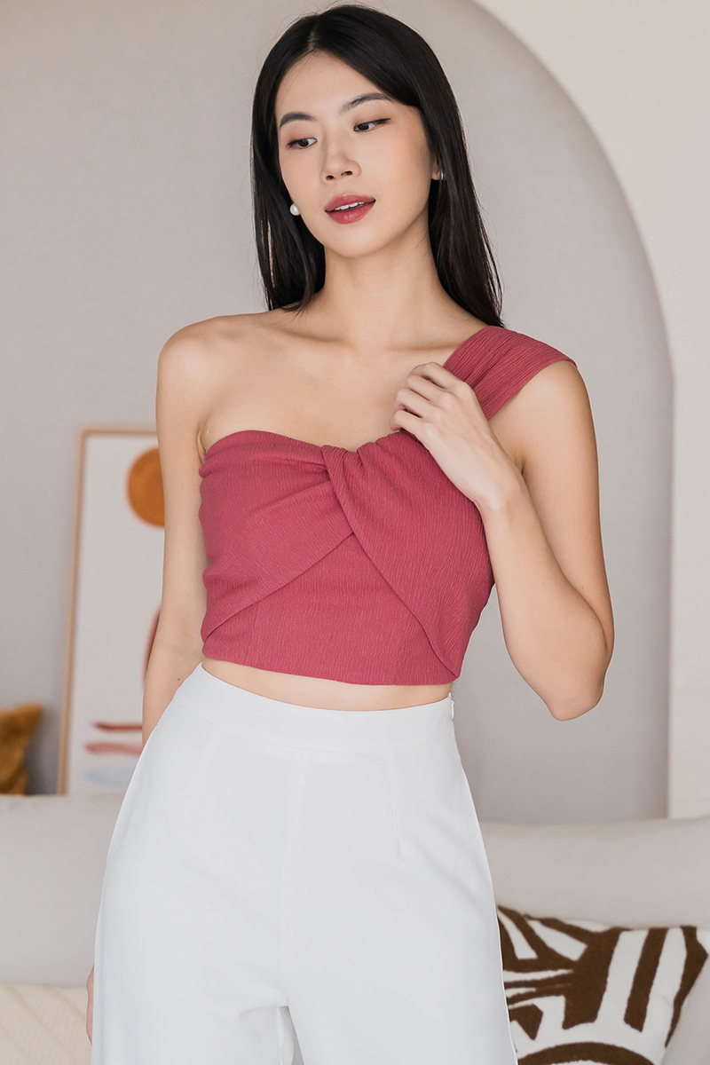 *RESTOCKED 2* Lucia Padded Bustier Toga Top (Cherry Pink) | Dear Lyla