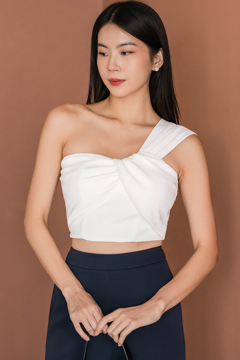 *RESTOCKED 4* Lucia Padded Bustier Toga Top (White) | Dear Lyla