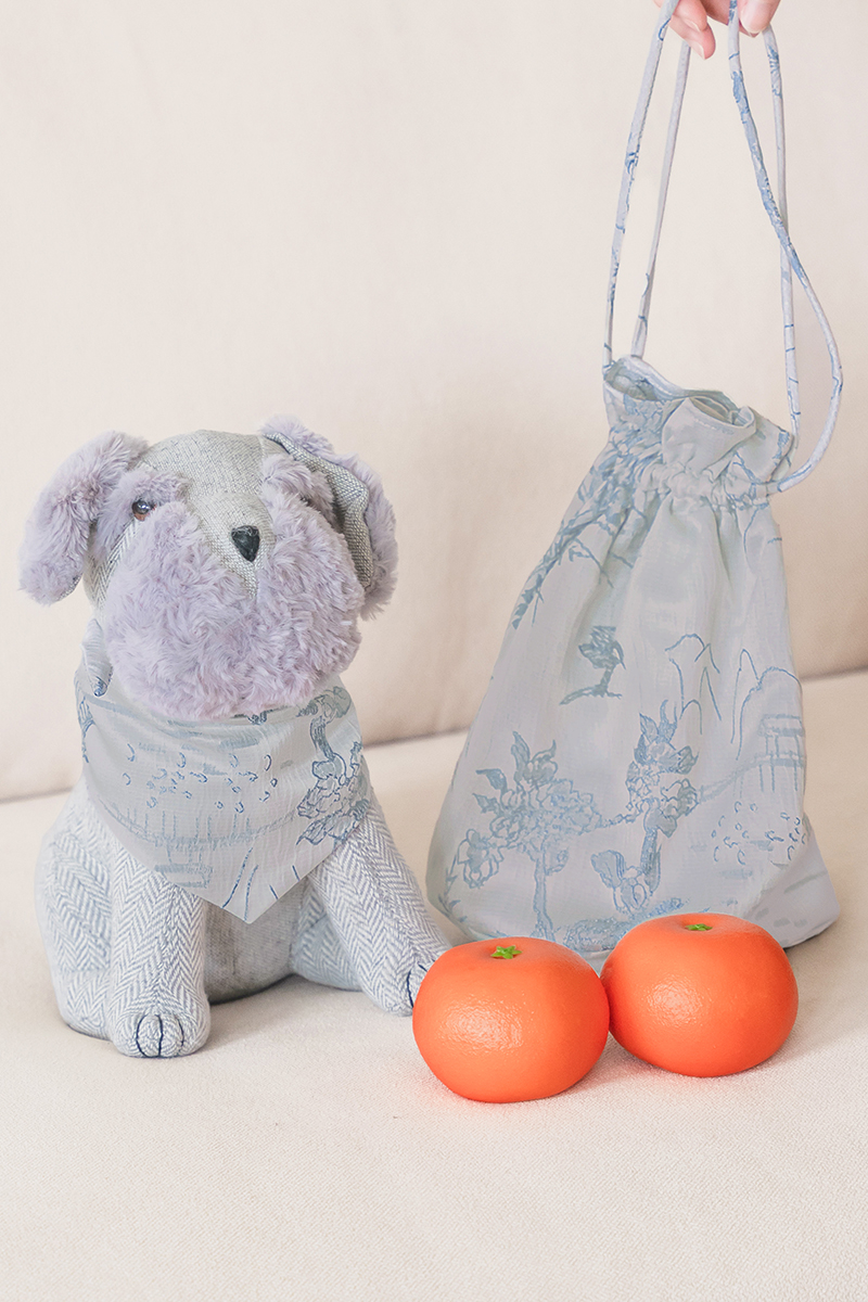 Abundance Fortune Mandarin Bag 福气满满 (Blue Treasures) | Dear Lyla