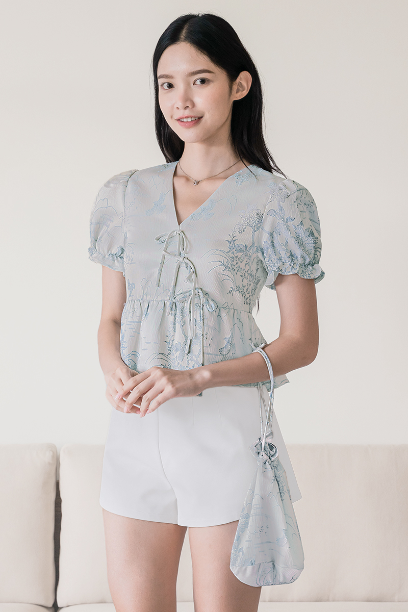 Abundance Fortune Mandarin Bag 福气满满 (Blue Treasures) | Dear Lyla